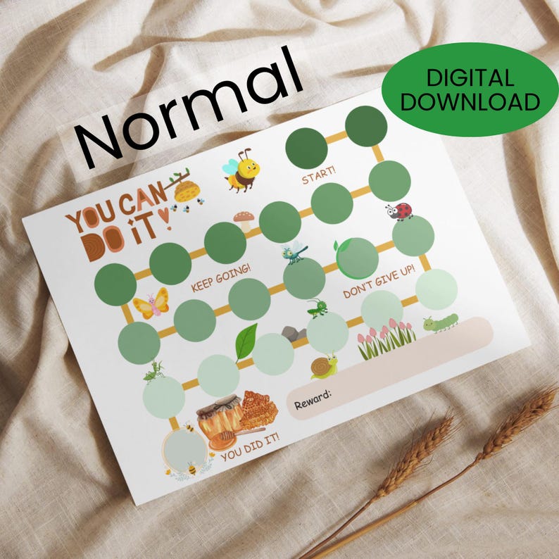 Insect Reward Chart for Kids With Printable Achievement Award and Idea ...