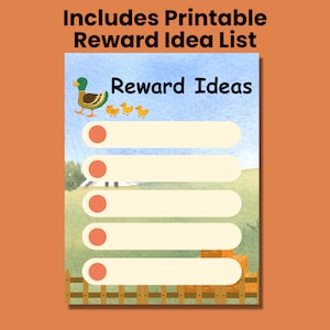 Farm Animal Reward Chart for Kids With Printable Achievement Award and ...