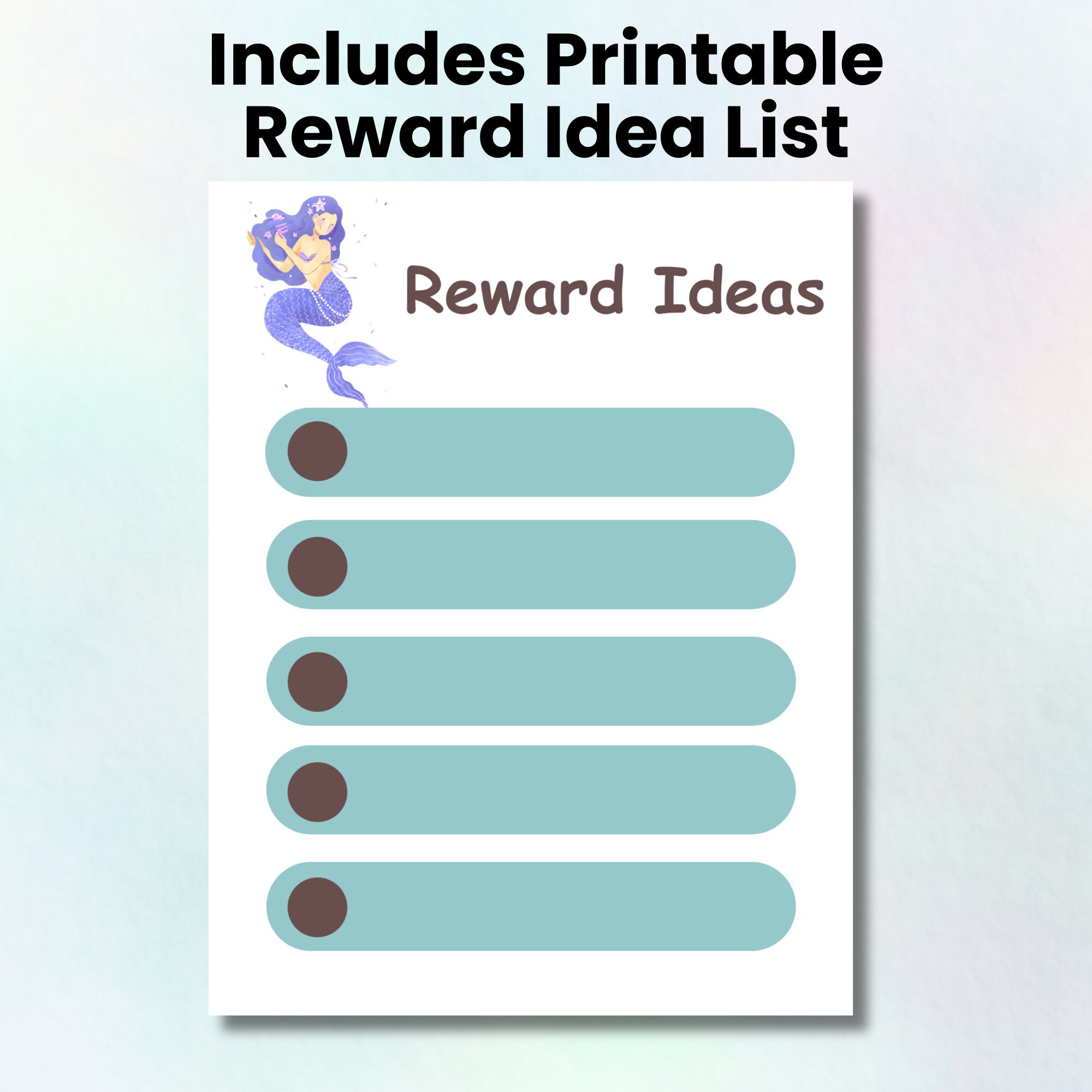 Ocean Reward Chart for Kids With Printable Achievement Award and Idea ...