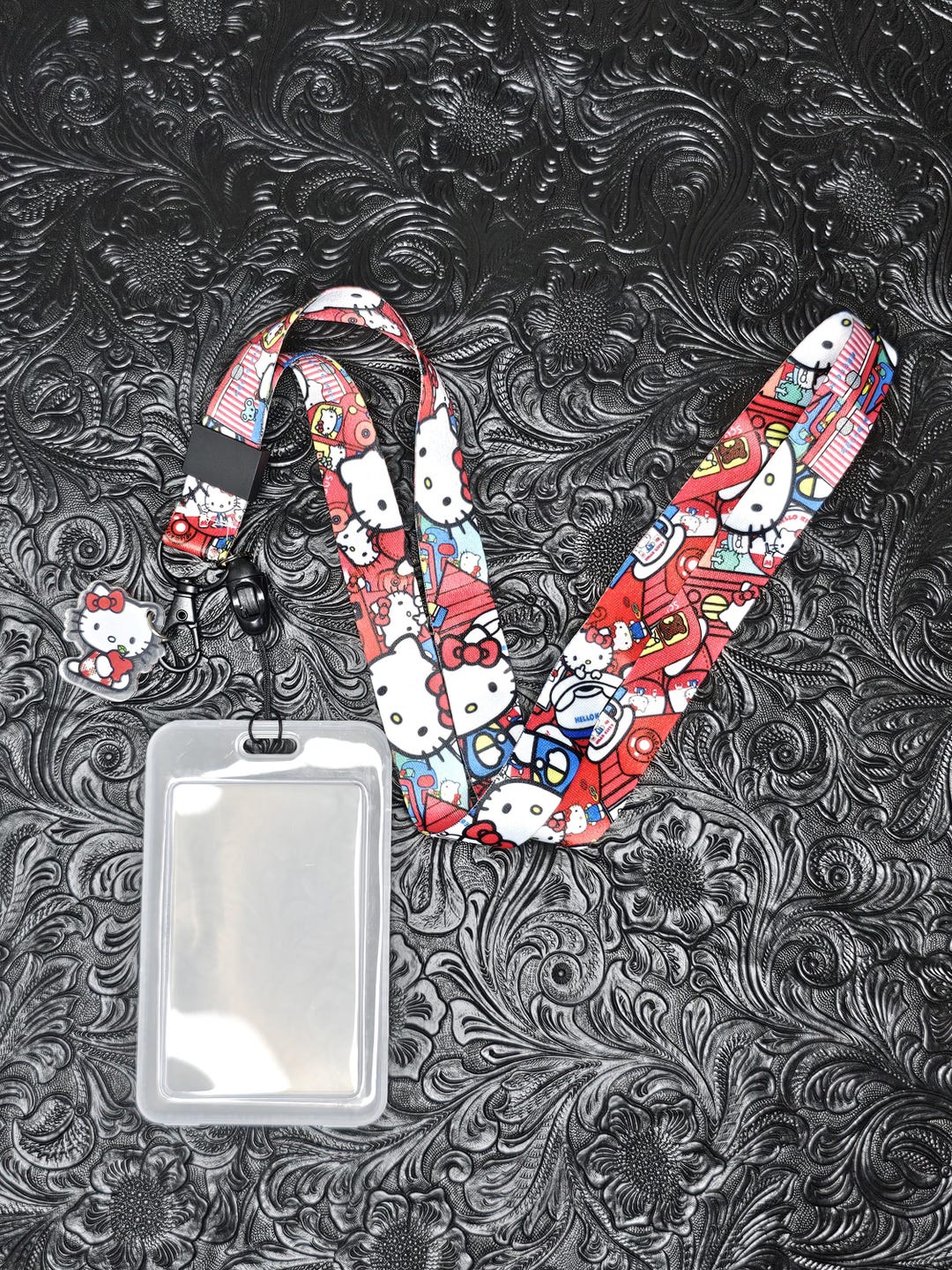 Hello Kitty Lanyard With Card ID Holder and Charm | School Lanyards ...