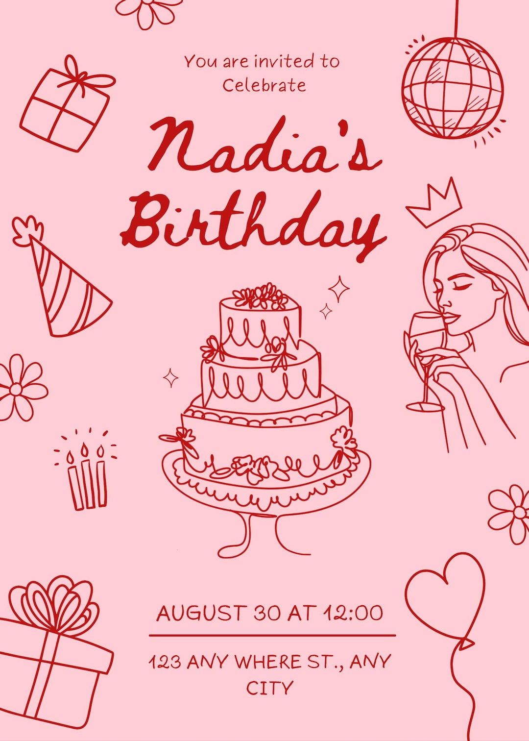 Custom Birthday Party Invitation- Digital Download - Etsy