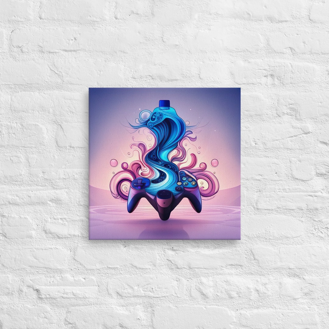 Creative Sony Playstation Controller Art for PS5 Game Room - Etsy