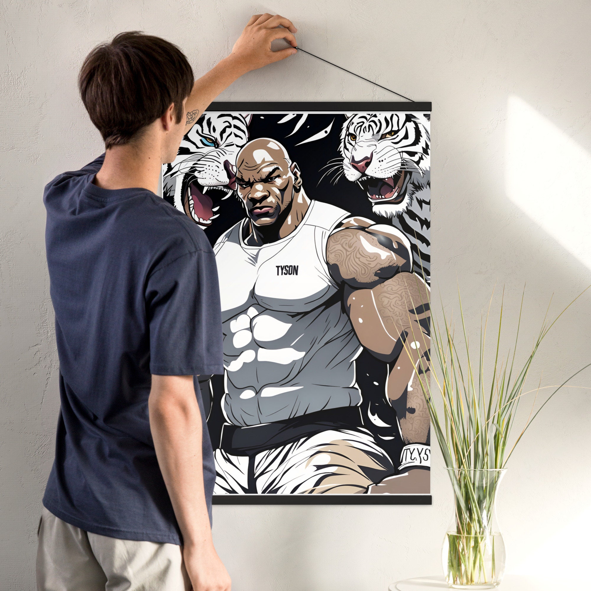 Mike Tyson Fan Made Anime Office Wall Decor - Etsy