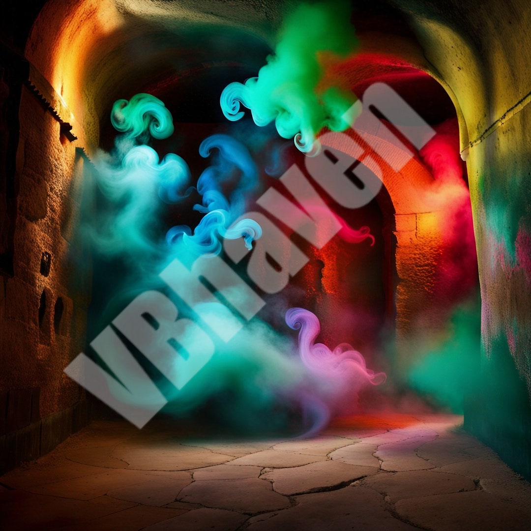 Colorful Smoke Digital Backdrop Vibrant Vivid Colors - Etsy