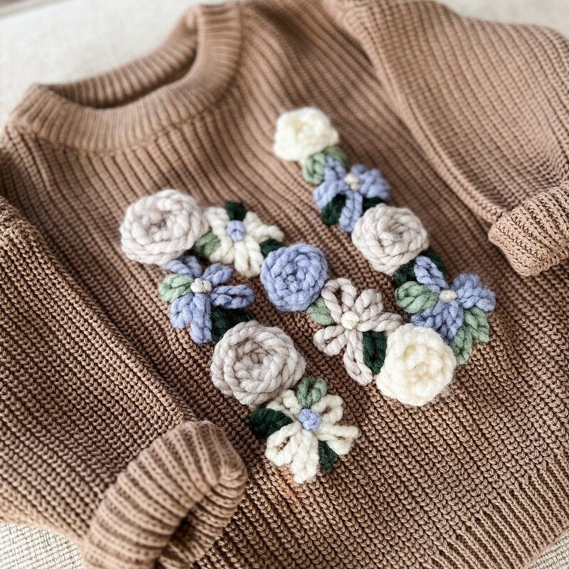 Flower Sweater - Etsy