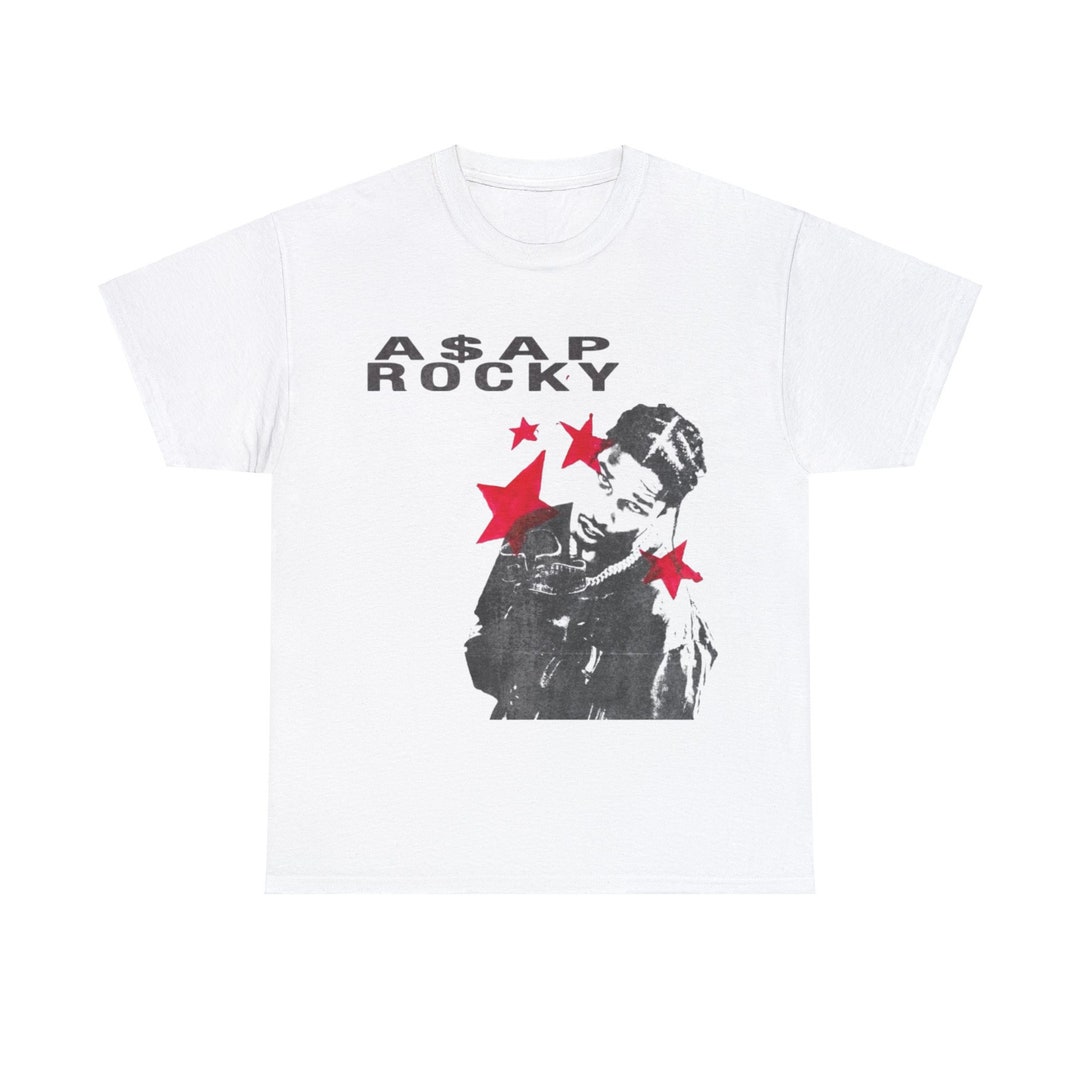 ASAP Rocky Tshirt Vintage Style Y2K Rapper Tee | Rnb Shirt Rnb Rapper ...