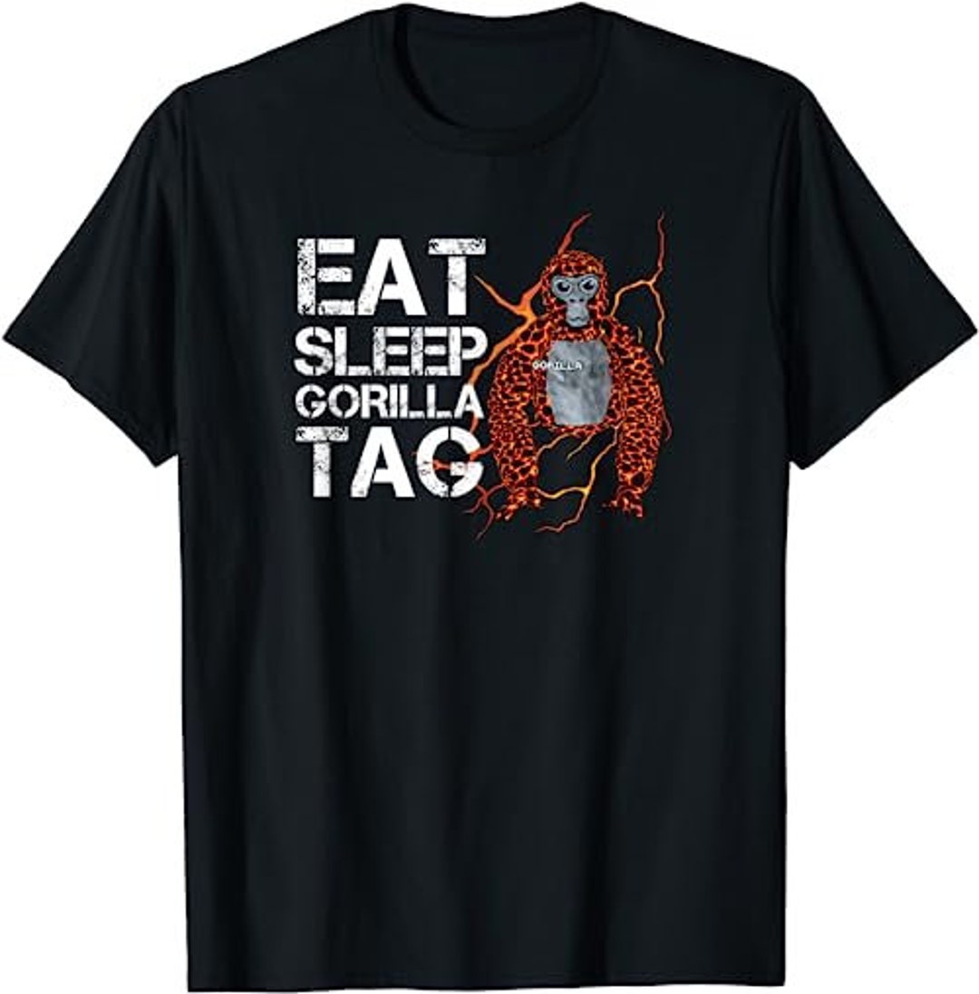 Gorilla Tag VR Gamer Shirt for Kids Teen Eat Sleep Gorilla T-shirt ...