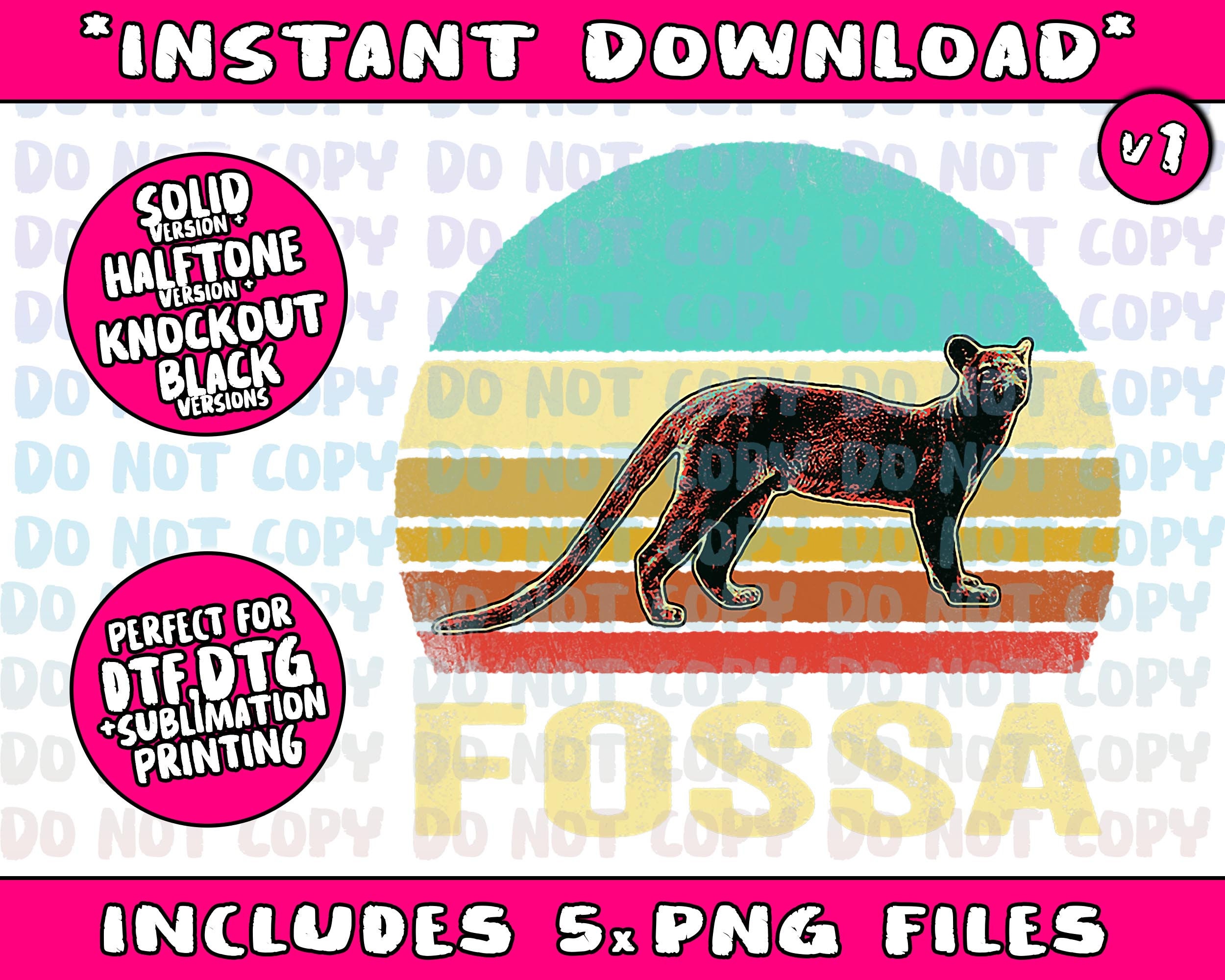 Vintage Fossa Shirt Sunsetpng Bundle, Trending Png, Popular Printable ...