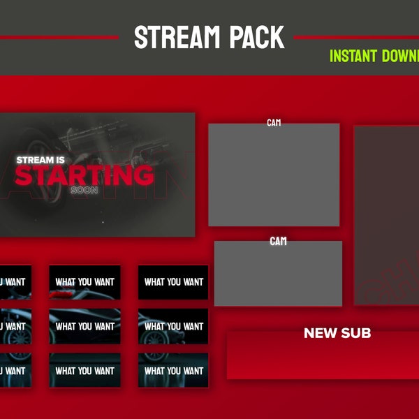 Rocket League Stream Overlay - Etsy