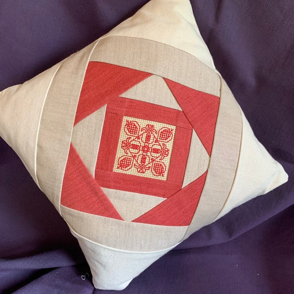 Hand Embroidered Cushion - Etsy UK