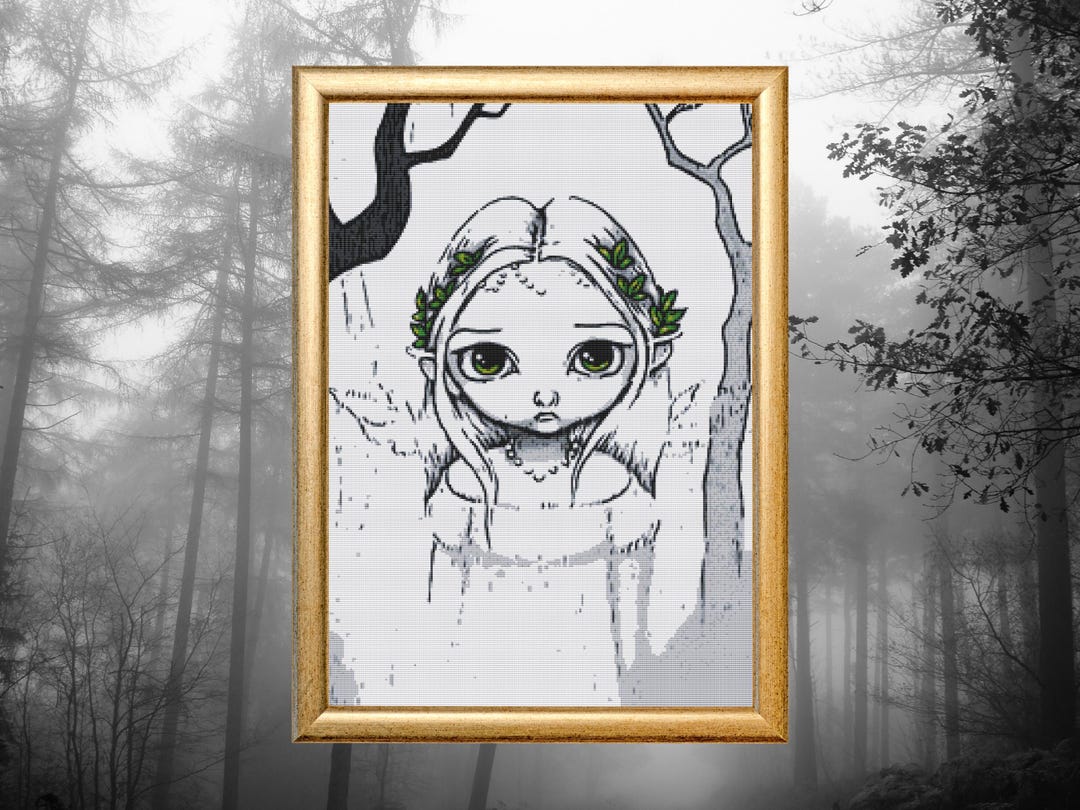 The Last Leaves Cross Stitch Pattern – Jasmine Becket-griffith Art ...