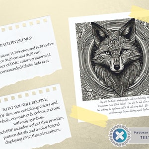 Red Riding Hood and Wolf Cross Stitch Pattern - Black and White ...