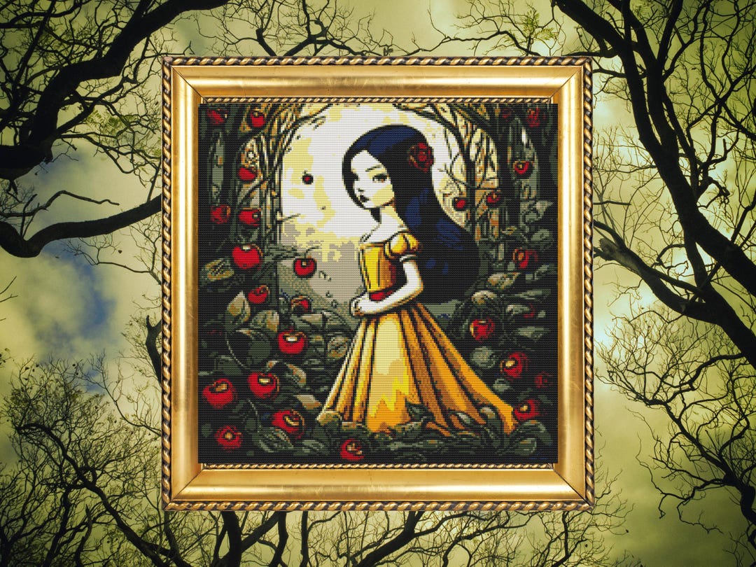 Snow White Cross Stitch Pattern - Fairytale Needlework (instant ...