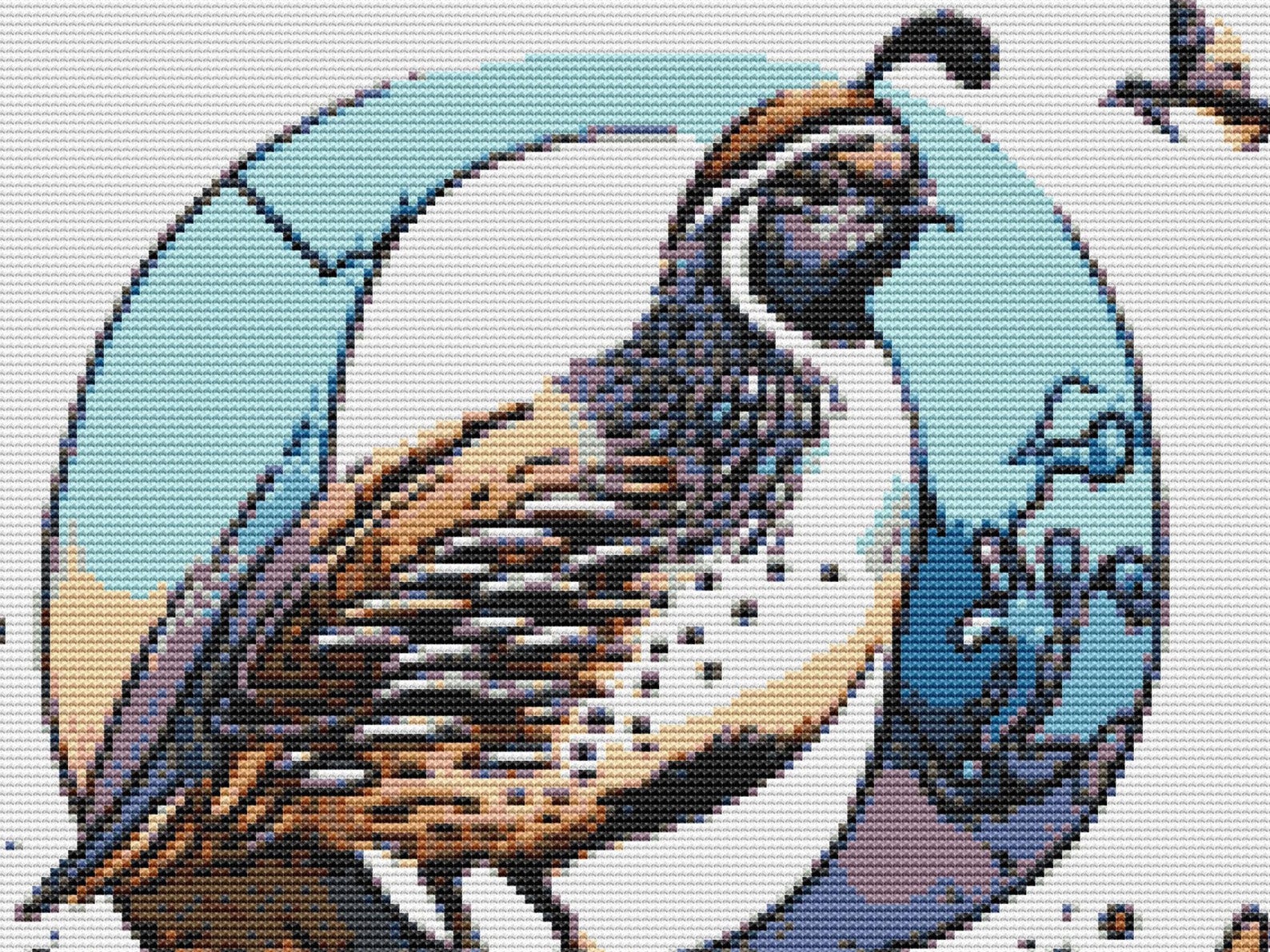 Quail Alphabet Cross Stitch Pattern PDF | ASL Sign Language Letter Q ...
