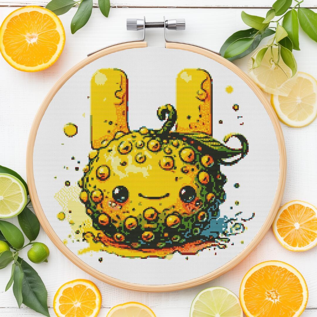 Unique 'U' for Ugli Fruit Cross Stitch Pattern, Tropical Alphabet ...