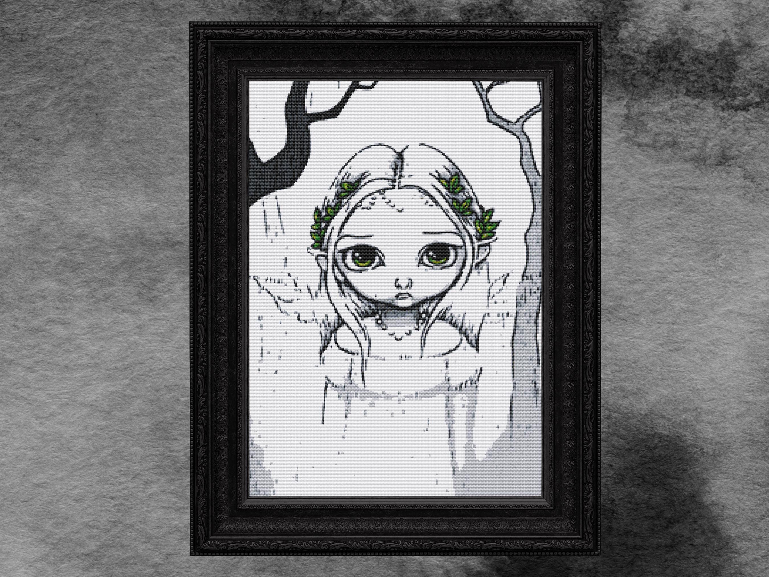 The Last Leaves Cross Stitch Pattern – Jasmine Becket-griffith Art ...