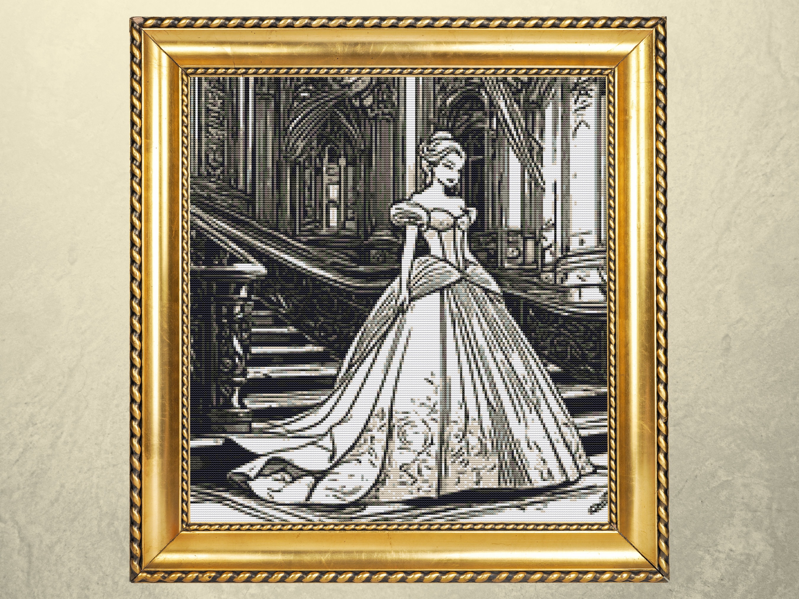 Cinderella Cross Stitch Pattern - DIY Embroidery - Fairy Tale Stitching ...