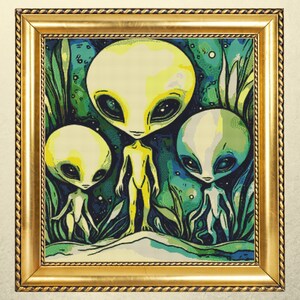 Alien Family Cross Stitch Pattern, Pattern Keeper Compatible, Intricate ...