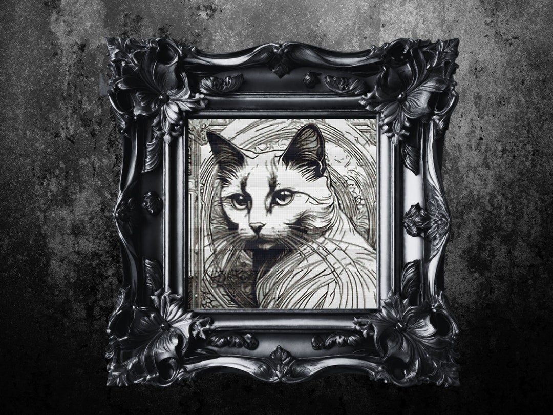 Elegant Birman Cat Cross Stitch Pattern DIY Cat Embroidery - Etsy