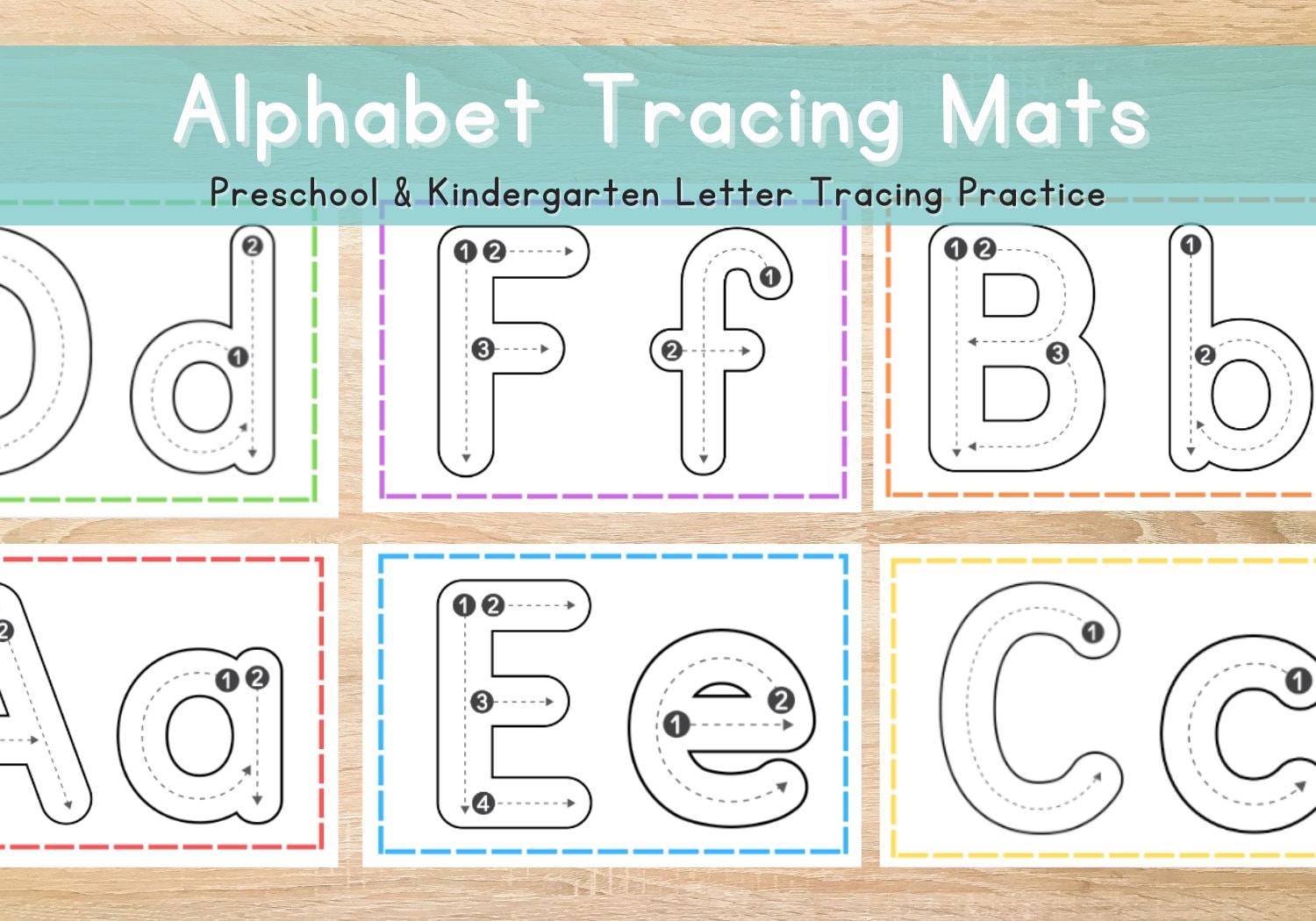 Preschool Printables, Alphabet Tracing Mats, Play Doh Mats, Printable ...