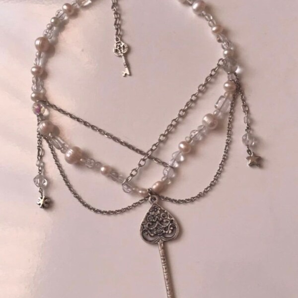 Angela White Necklace - Etsy