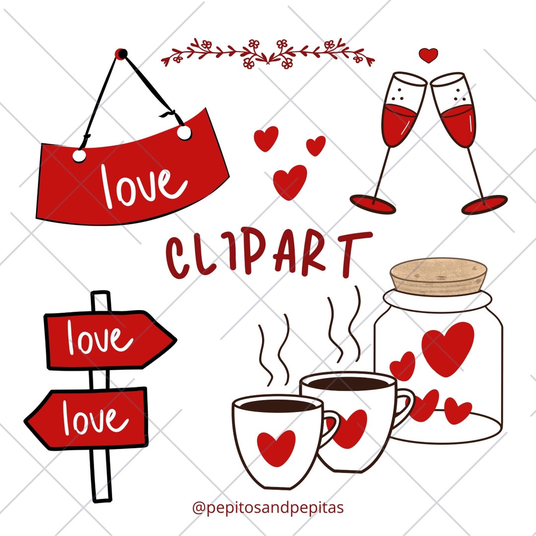 CLIPART / Valentine's Day PNG / Love Clipart / Valentine's Day Png ...