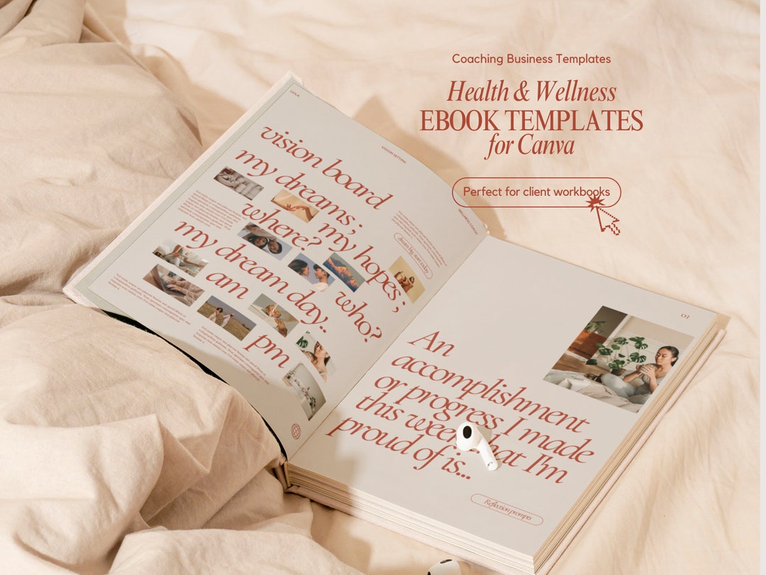 Health and Wellness Ebook Template for Canva, Lead Magnet Template ...