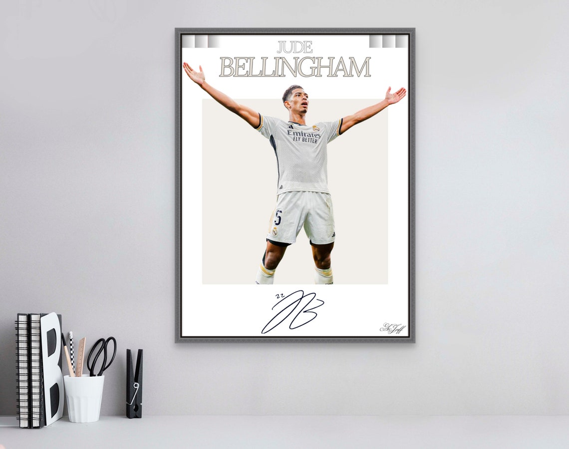 Large Jude Bellingham Poster, Real Madrid Poster, Bellingham Poster ...