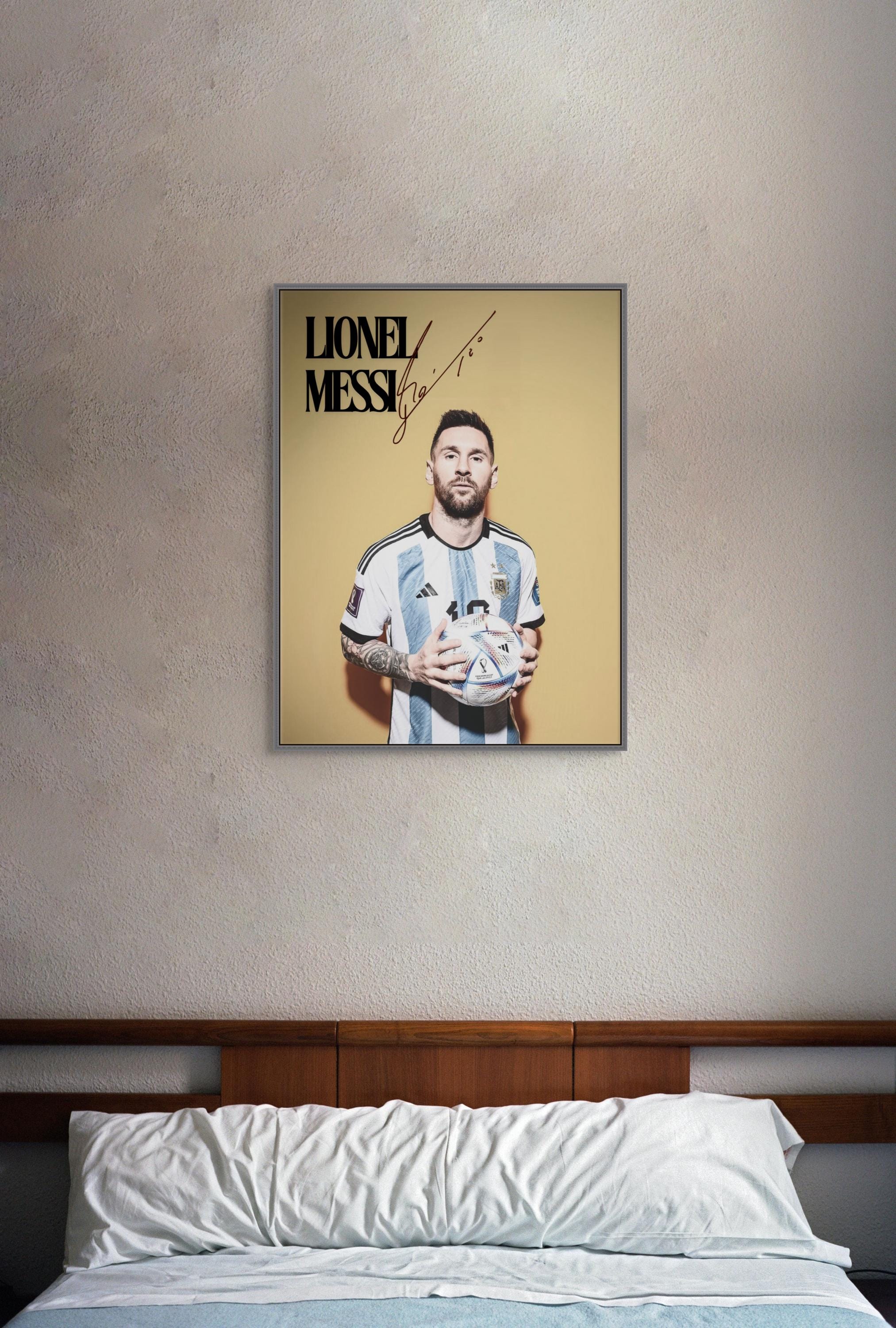 Lionel Messi Poster, Barcelona Poster, Lionel Messi Wall Art, Soccer ...