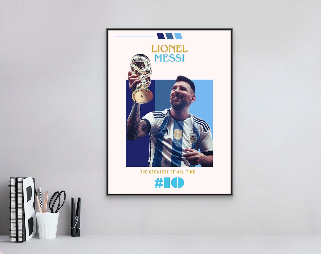 Lionel Messi Poster, Messi Poster, Argentina Poster, Soccer Poster ...