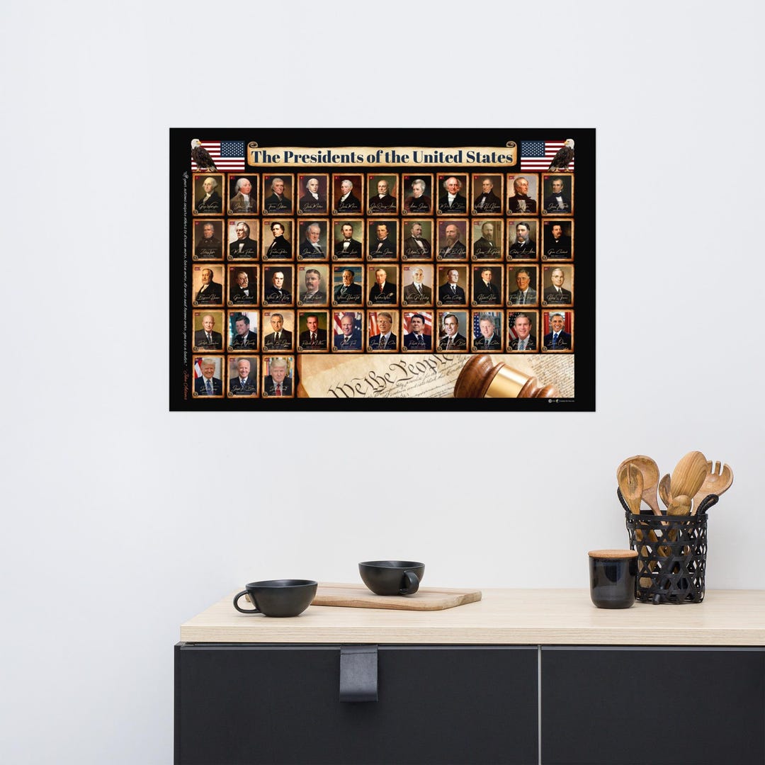 Poster Photo Print Presidents of the United States of America Donald ...