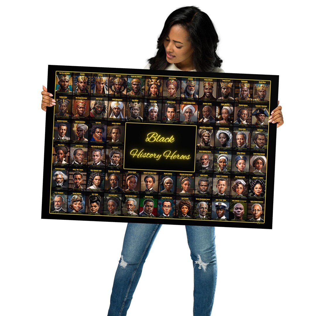 Poster Landscape Black History Heroes Black History Month Black ...
