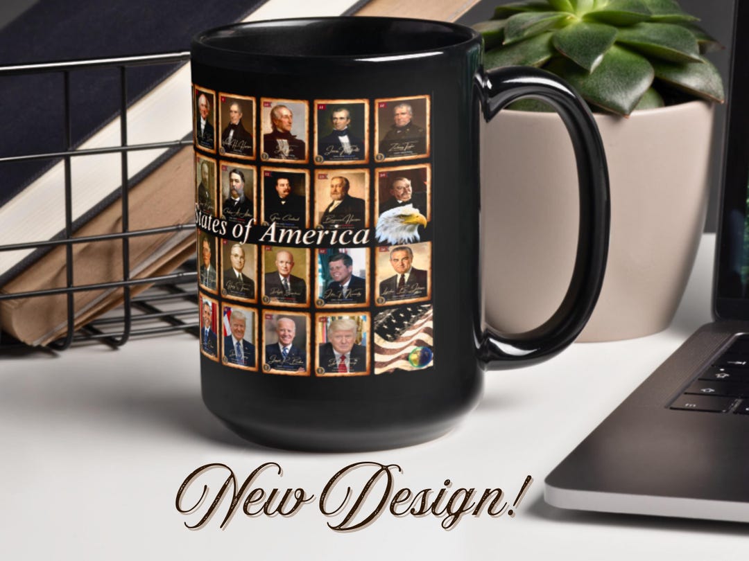 Vintage US Presidents Mug: 47 American Leaders Collector's Edition - Etsy