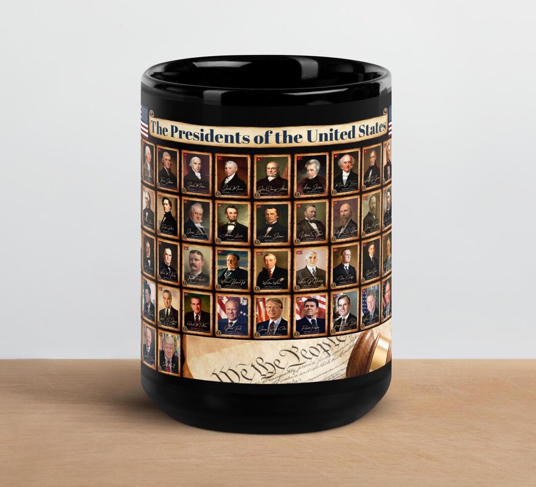 Black Glossy Mug Presidents of the United States of America - Etsy