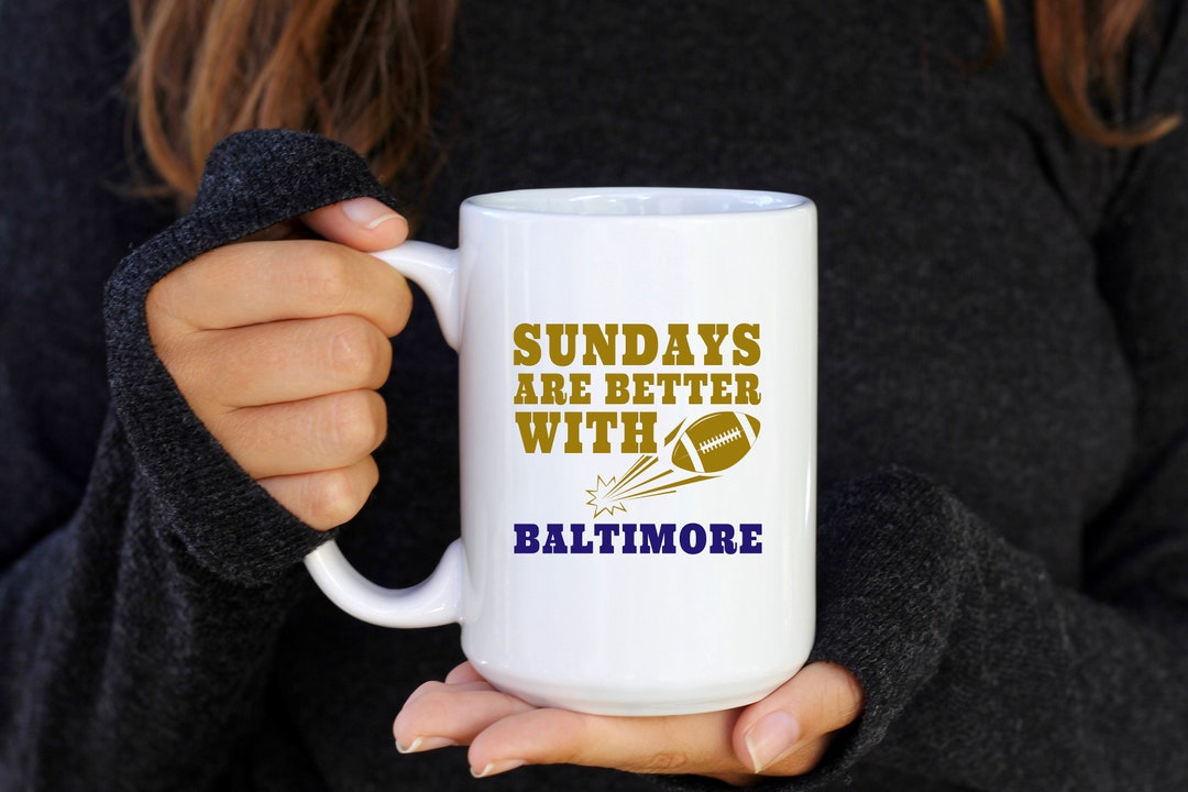 Baltimore Ravens Mug, Ravens Mug, Baltimore Mug, Sundays Are Better ...