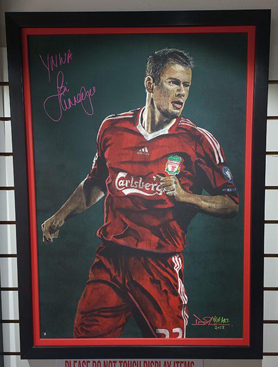 Jamie Carragher Signed Original Kop Art 1 of 1 98cm X 70cm - Etsy