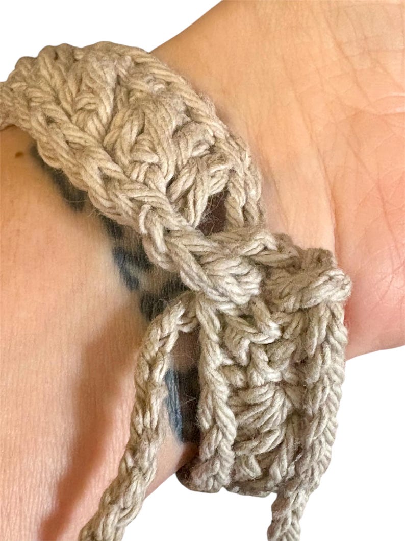 Handmade Crochet Cotton Cuff Bracelet: Bohemian Style, Choose Your ...