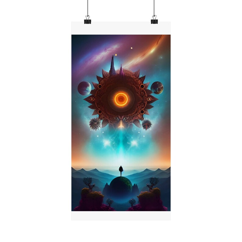 Matte Vertical Space Entity Poster - Etsy