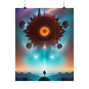 Matte Vertical Space Entity Poster - Etsy