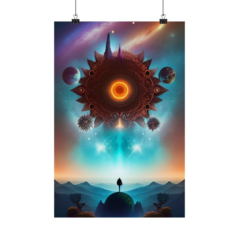 Matte Vertical Space Entity Poster - Etsy