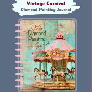 DP Journal Vintage Carnival, Diamond Painting Log Book, Happy Planner ...