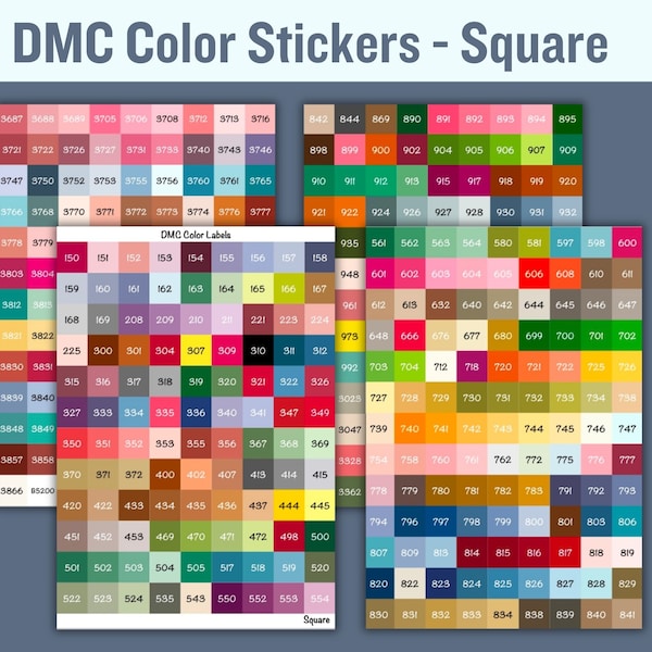 Dmc Color Stickers - Etsy