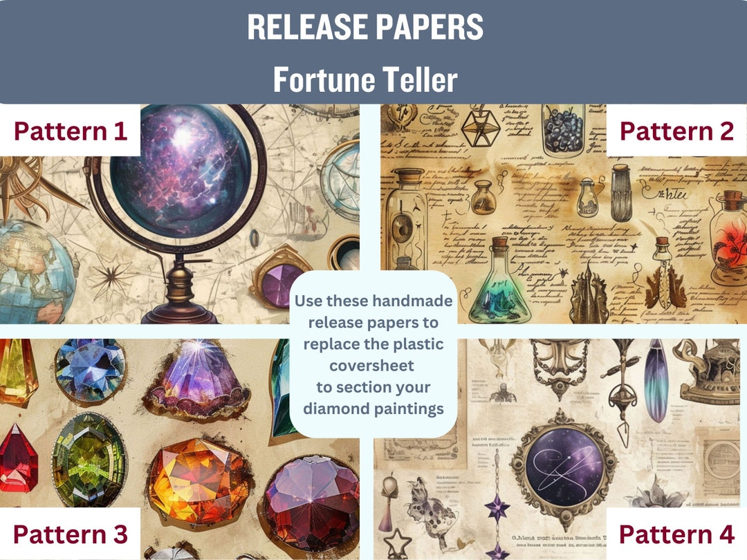Release Papers - Fortune Teller Release Paper, Patterned Diamond ...