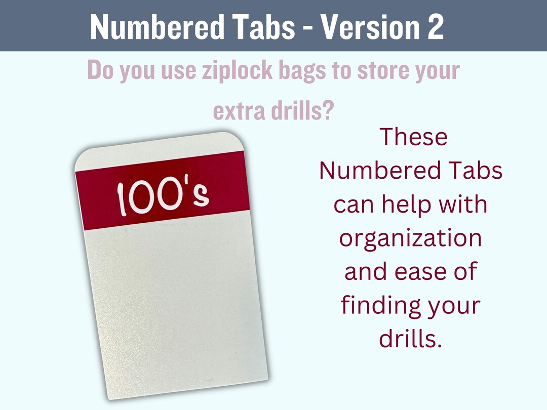 Number Tabs Version 2 - Etsy