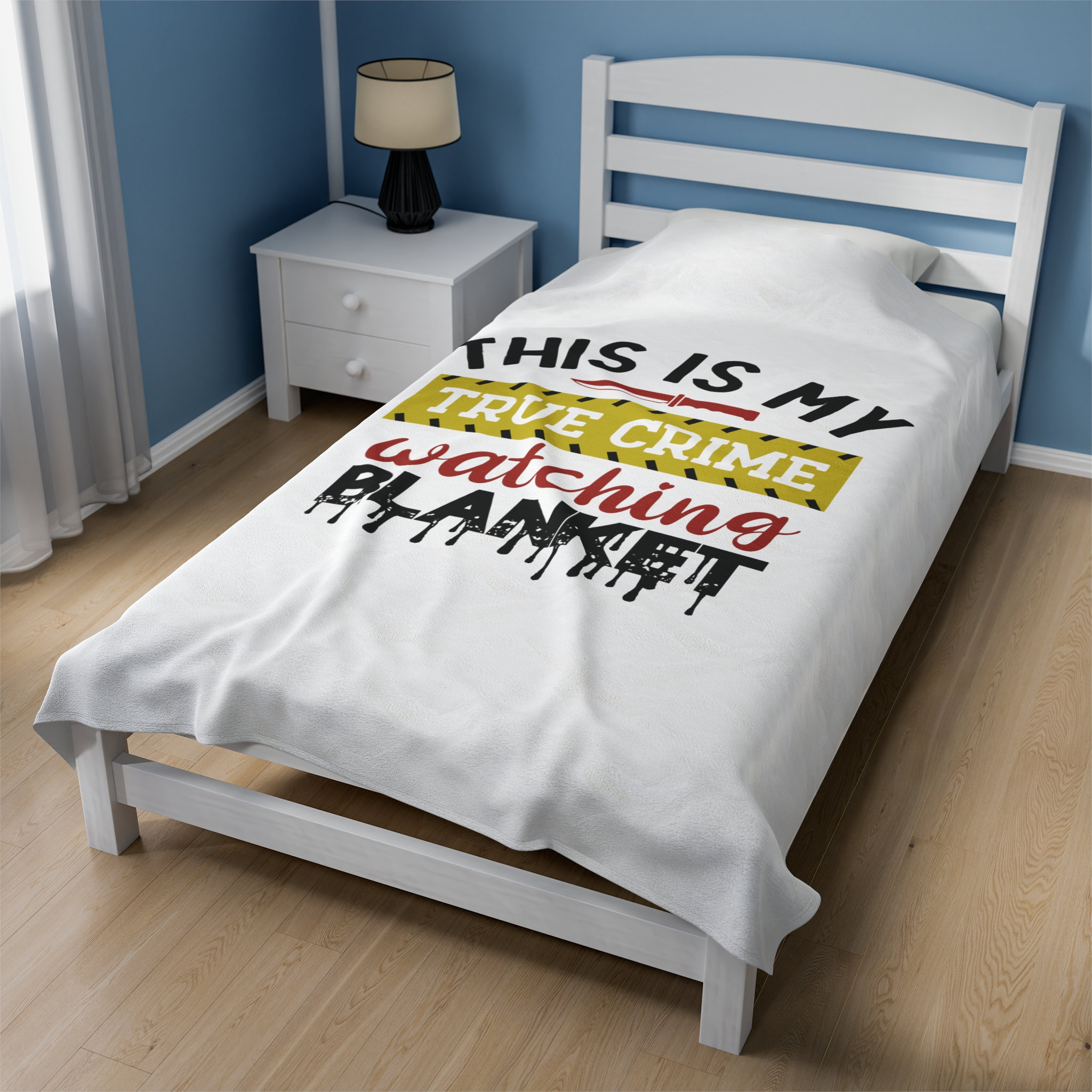 True Crime Blanket Plush Throw Crime Lover Blanket - Etsy