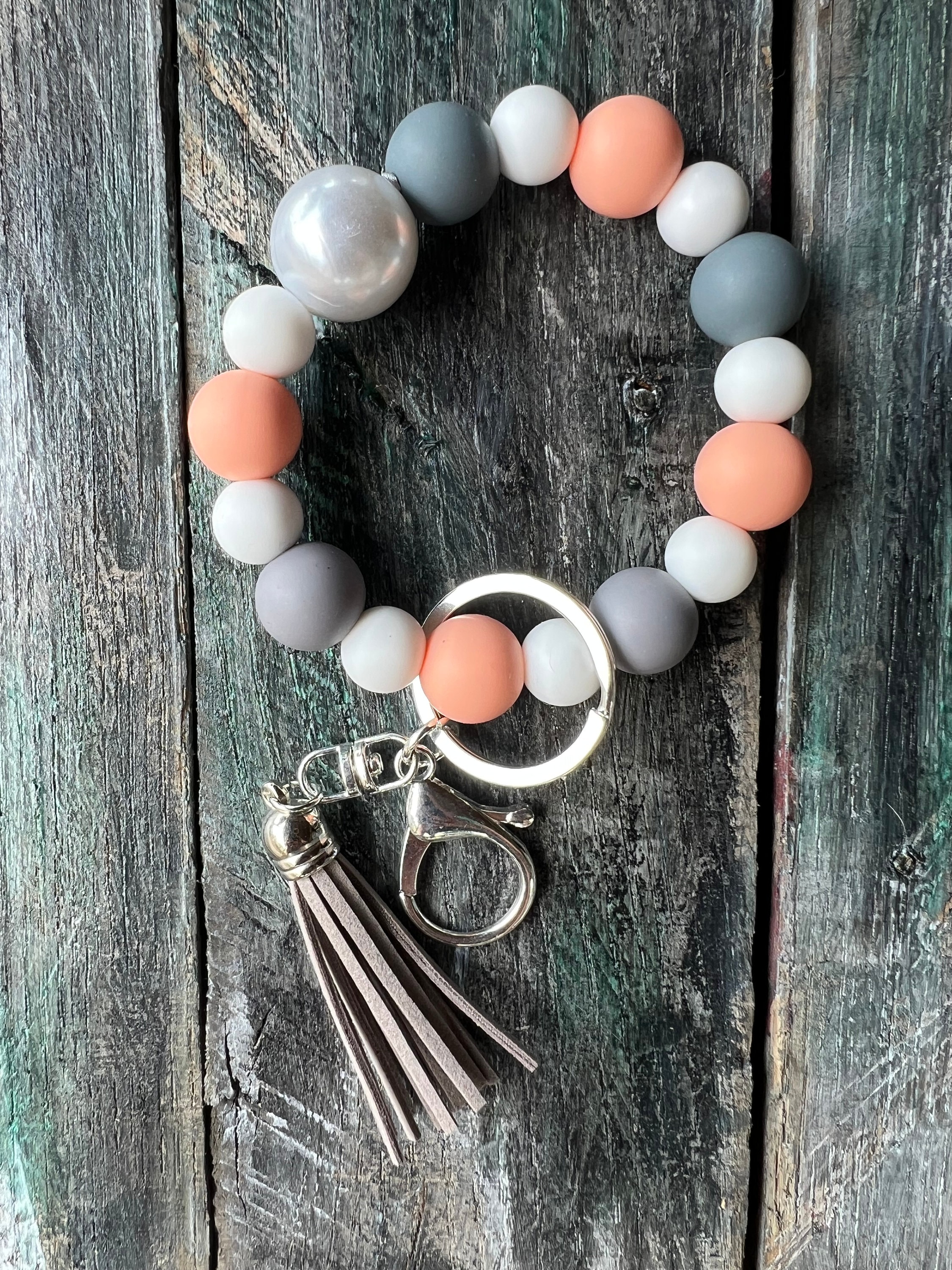 Wristlet Keychain Beaded Wristlet Custom Keychain Colorful Beaded ...