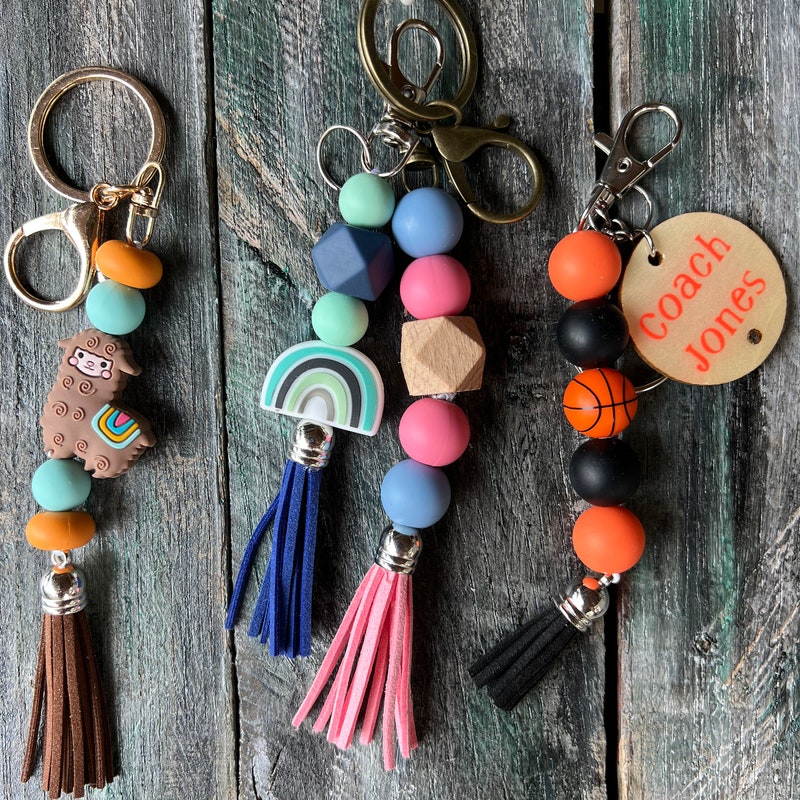 Beaded Keychains - Etsy