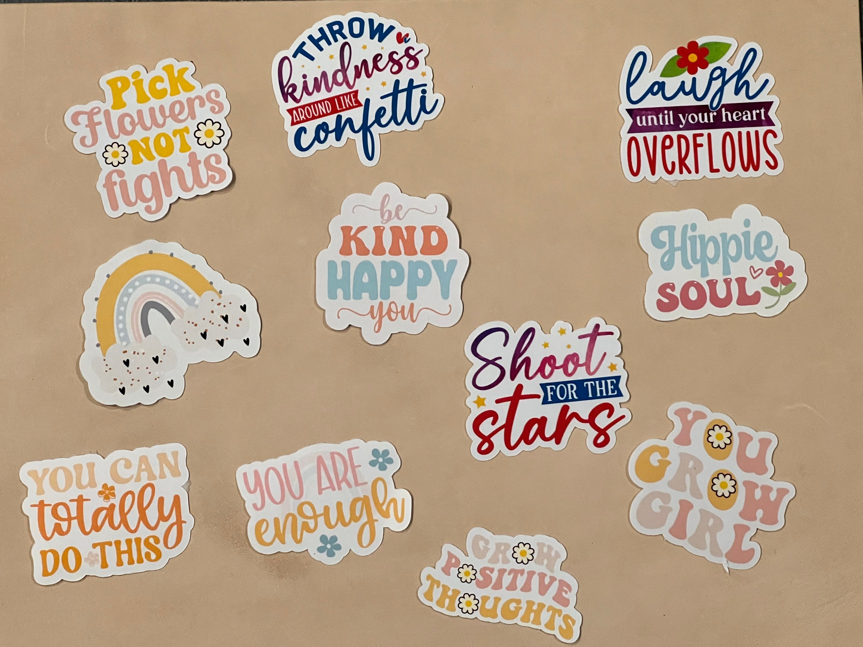 Waterproof Stickers Custom Stickers Inspirational Stickers Vinyl ...