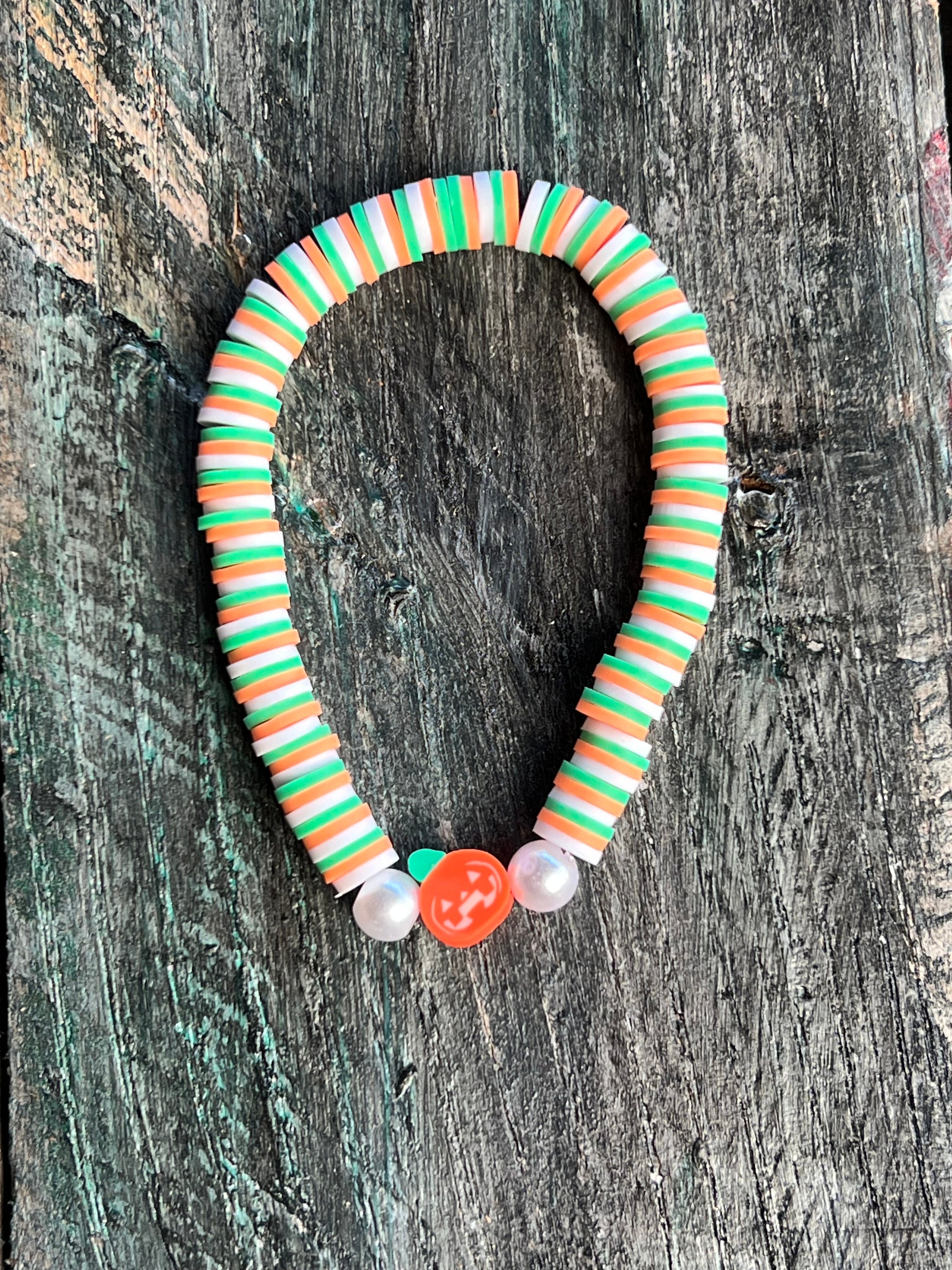 Beaded Bracelet Clay Bead Bracelet Halloween Polymer Clay - Etsy