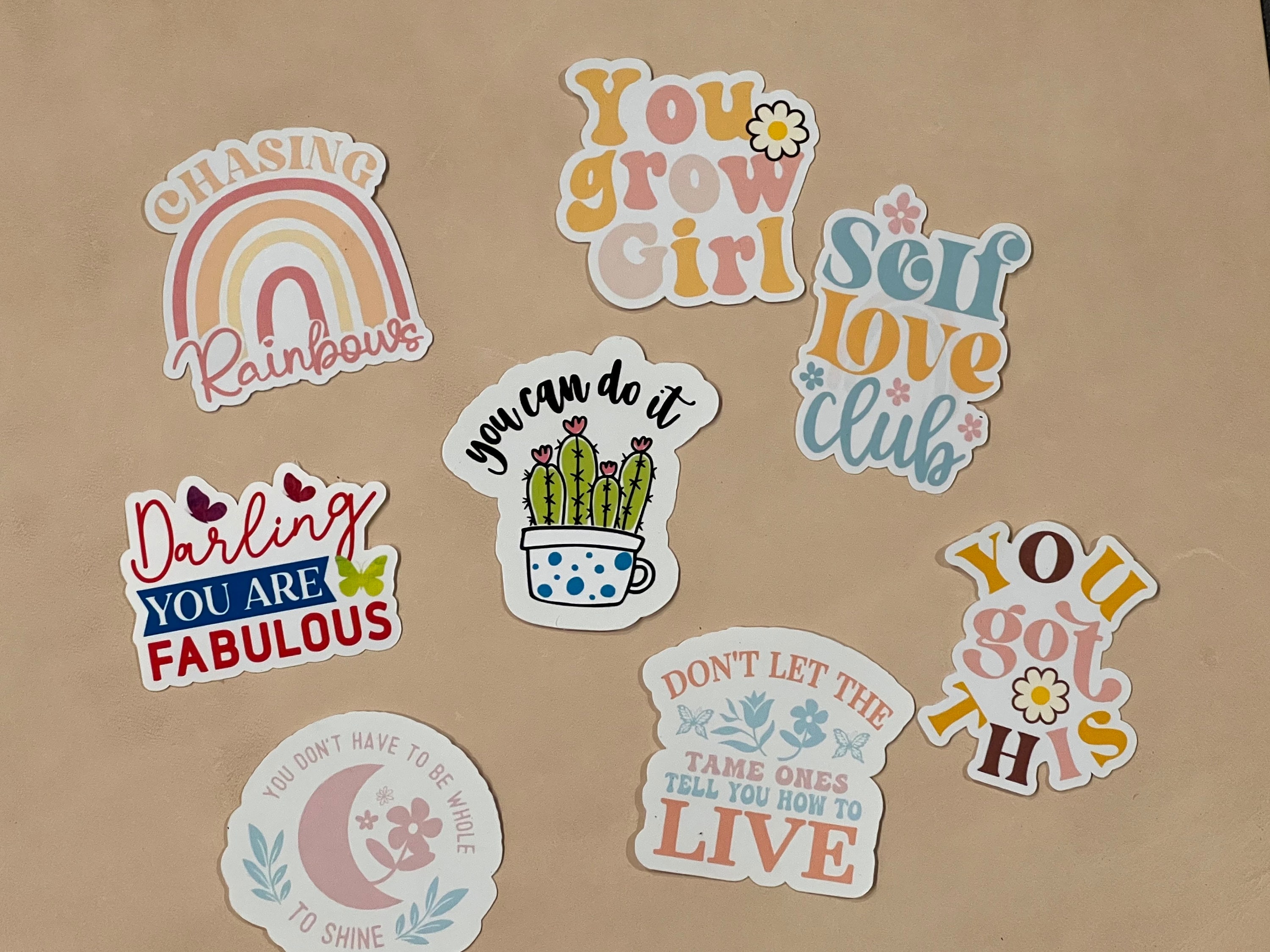 Waterproof Stickers Custom Stickers Inspirational Stickers Vinyl ...